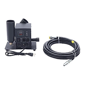 CO2 Fog Machine, 200W Double Pipe Co2 Cryo Jet Machine Air Column Smoke Machine Digital Stage Effect CO2 Cannon Fogger DMX512 for Stage Shows Club Wedding Party