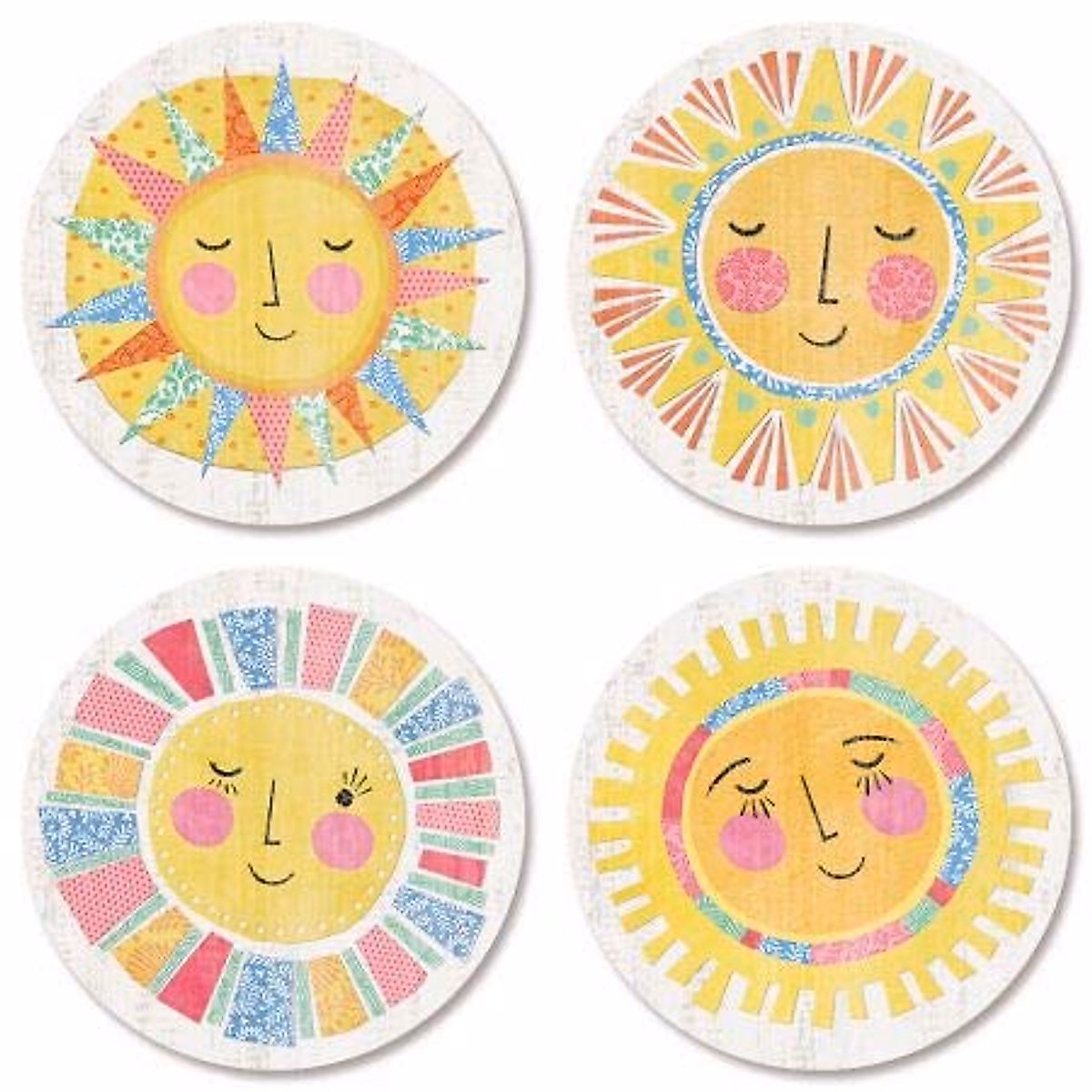 Hello Sunshine Stickers- Set of 144 Round Evelope Seals