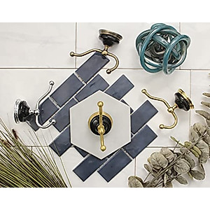 Kingston Brass BA9117BB Water Onyx Robe Hook, Brushed Brass