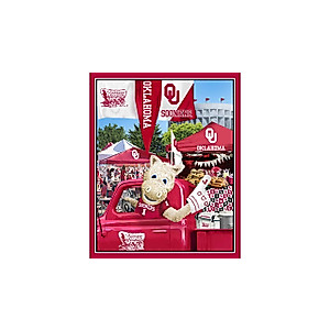 University of Oklahoma Cotton Fabric Panel with Tailgate Design-Sold by The Panel