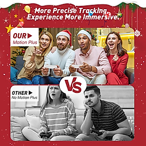 LORDONE Wii Remote Controller, Wireless Game Wii Remote with Motion Plus for Nintendo Wii and Wii U, with Silicone Case and Wrist Strap (2-Pack, White)