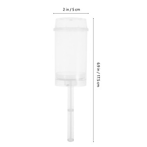 Angoily 30pcs Round Push-Up Cake Shooter Plastic Clear Cake Holder Push Pops Cake Container with Lid DIY Cake Holder Cup for Home Store for Ice Cream, Cake, Dessert