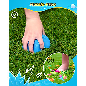 KOKODI Reusable Water Balloons Quick Fill Self Sealing, Refillable Water Bombs for Kids Adults, Latex-Free Silicone Splash Water Ball for Summer Fight ball Game Pool Party Beach Outside Toy activities