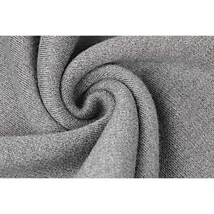 VEXTROFORT Men's Winter Scarf, Soft Large Cashmere Feel Scarves for Men without Fringes Solid - Black