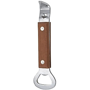 Steel Can Opener With Wooden Handle