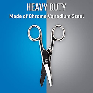 Jonard Tools ES-1964 Stainless Steel Electrician Scissors, for Heavy Duty Use