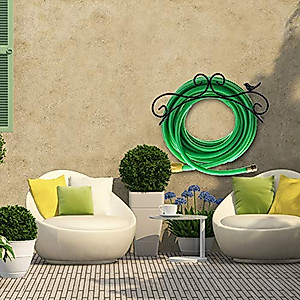 YARNOW 2pcs Tube Bracket Yard Bird Pipe Pressure Patio Nozzles Tools Mounted- with Vintage Keep Car Black Hook Accessory Wire Garden Metal Organizer Antique Inch Mount Your Washer Water