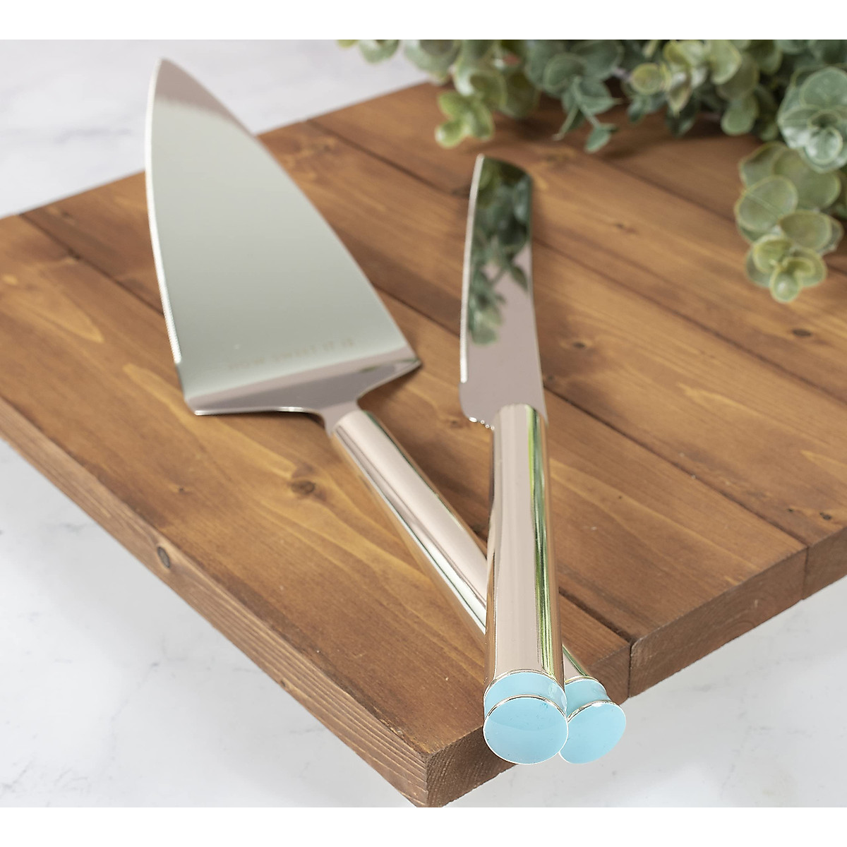 Kate Spade Bridal Take the Cake Personalized Wedding Cake Knife and Server Set, Custom Engraved Wedding Cake Cutting Set, Accessories and Gifts for the Bride and Groom