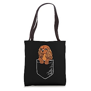 Ruby Cavalier King Charles Spaniel Tote Bag