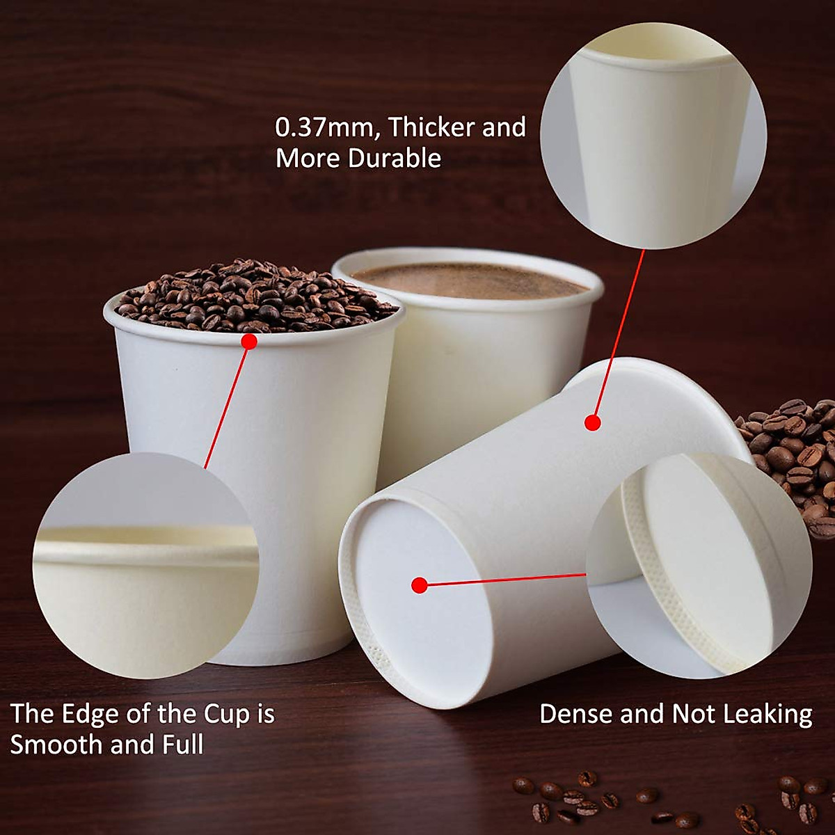 Paper Cups, 150 Pack 8 Oz Paper Cups, Paper Coffee Cups 8 Oz, Hot Cups Paper Coffee Cups Paper Cups 8 Oz Water Paper Cups Paper Coffee Cups 8 Oz Coffee Cups 8 Oz Paper Cups Water Cups Paper Cups