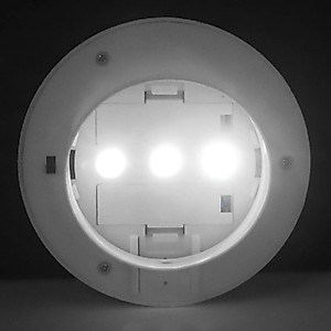 Fdit 3LED Solar Power Eaves Light White Solar Outdoor Wall-Mounted Lighting Lamp for Home Garden