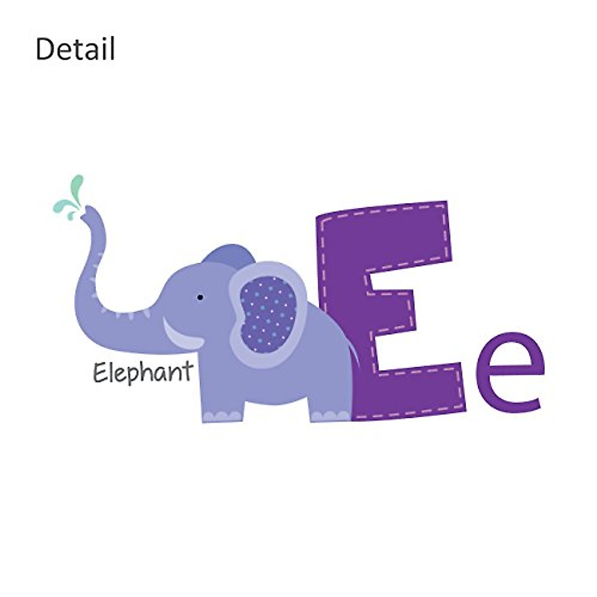 DECOWALL DS-8002 Animal Alphabet Kids Wall Stickers Wall Decals Peel and Stick Removable Wall Stickers for Kids Nursery Bedroom Living Room (Small) Decor