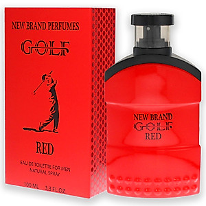 New Brand Perfumes Golf Red EDT Spray Men 3.3 oz