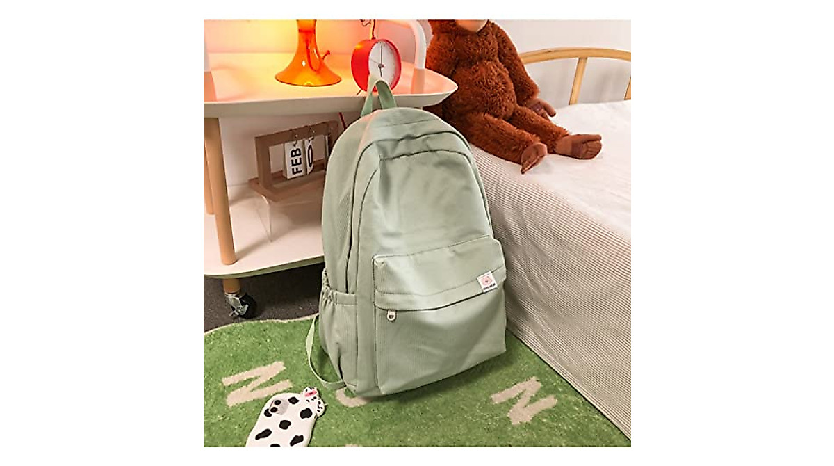 Sage Green Backpack for Girls | Stylish Multi-Purpose School Bag