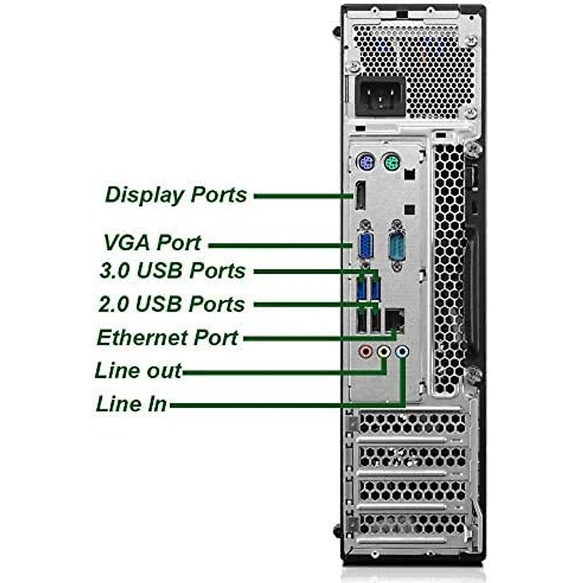 Lenovo THINKCENTRE M700 SFF Business Desktop Computer (Intel Dual-Core i3-6100 3.70GHz, 8GB DDR4, 256GB SSD, WiFi, Bluetooth, Dual Monitors Supported, Windows 10 Pro) (Reed) Black