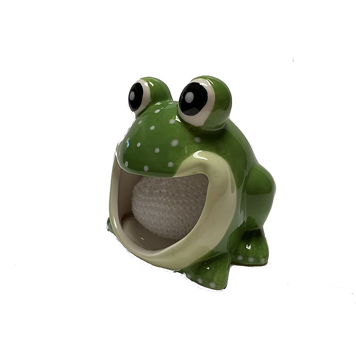 Ceramic Sponge/Scrubbie Holder (Frog)