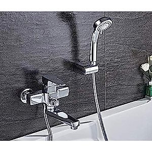 Kitchen Taps Classic Bathtub Faucet Bathing Shower Bathroom Wall Mounted Bath Faucet Set Mixer Hot And Cold Water Single Handle