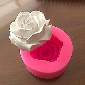 BeeSpring Flower Bloom Rose Shape Silicone Fondant Soap 3D Cake Molds Cupcake Jelly Candy Chocolate Decoration Baking Tool Mould