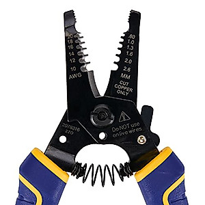IRWIN VISE-GRIP Wire Stripping Tool / Wire Cutter, 6-Inch (2078316)