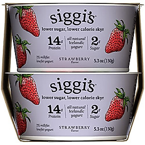 Siggi's, Lower Sugar Strawberry Yogurt 4 Count, 5.3 Ounce