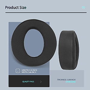 Wzsipod Premium PS5 Cooling Gel Earpads, Replacement Cushions Designed for Enhanced Comfort, Superior Sound Quality and Ultimate Gaming Experience, Black