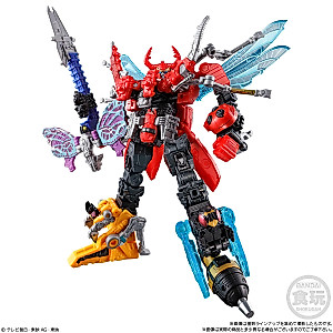 Bandai Shokugan Super Mini PLA Ohsama Sentai King-Ohger Shugod Gattai Series SP Legend King Ohger (Metallic Version) Set