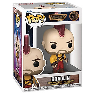 POP Marvel: Guardians of The Galaxy Volume 3 - Kraglin Funko Vinyl Figure (Bundled with Compatible Box Protector Case), Multicolored, 3.75 inches