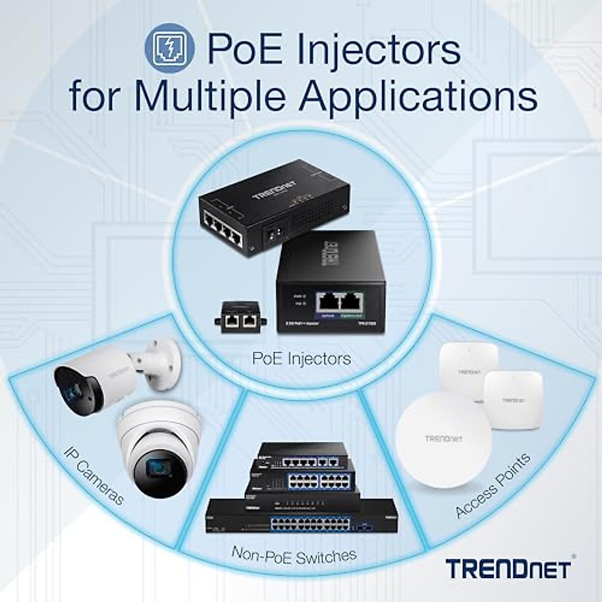 TRENDnet Gigabit Power Over Ethernet Injector, TPE-113GI (Version 3.0R), Full Duplex Gigabit Speeds, Connect Devices Up to 100m (328 ft), Wall Mount, Connect Network Devices Up to 100M (328 ft.)
