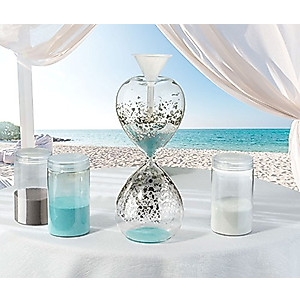 Lillian Rose Unity Sand Hour Glass, 8" x 3.25", Clear