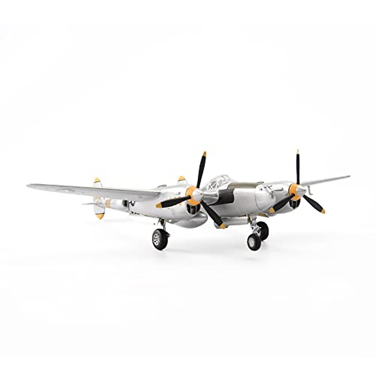 RoofWorld 1/72 Scale Replica Fighter Airplane Military Aircraft Model P-38 Fighter Lightning WWII Model Plane USA Army Military Models Collection