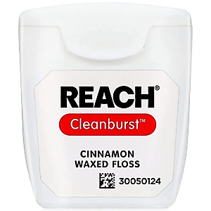 REACH Cleanburst Waxed Floss Cinnamon 55 Yards (Pack of 3)