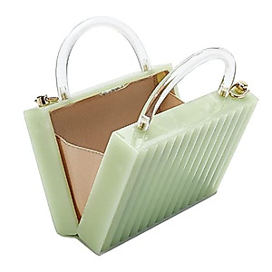 Acrylic Clutch Cute Purses for Women,2 Chains Optional,Women's Evening Handbags for Party Prom Weddings