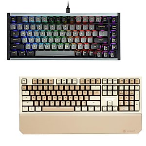 Hexgears X5pro Wireless Mechanical Keyboard, Triple Mode BT5.0/2.4G/USB-C Mechanical Keyboard with Kaihl Box Switch, I2 Mechanical Keyboard, 75% Gaming Keyboard 83