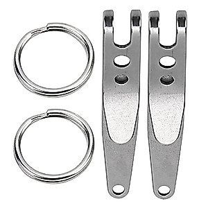 2PCS Suspension Pocket Clip, Multi Purpose Durable Suspension Clip Hanger for Hanging Knives, Suspension Pocket Clip for Outdoor Use