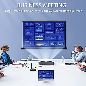 HPDFCU Wireless HDMI Display Adapter Dongle, Support 4K/60Hz, Support 2.4/5GHz Player Streaming DLNA Transmit Video/Audio from Android/iOS, Windows and MacOS to TV/Projector