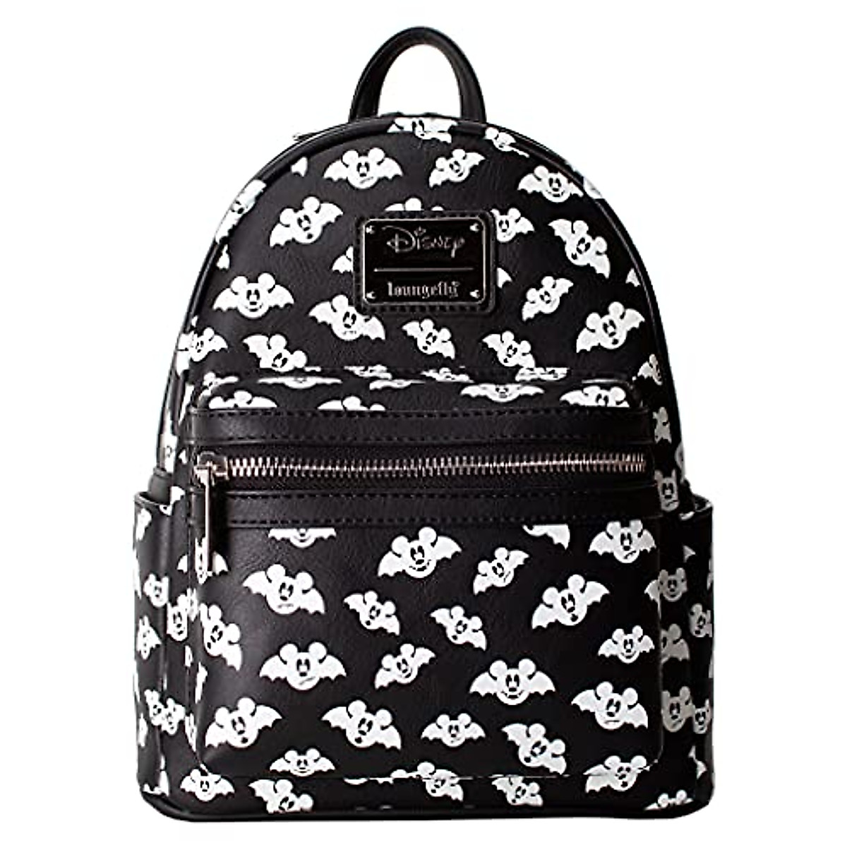 LOUNGEFLY X LASR Exclusive Disney Totally Batty Mickey Bat AOP Mini Backpack