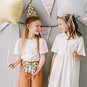 Panda Gift Wrapping Paper for Happy Birthday, Cute Pandas Balloons Wish Birthday Wrapping Paper for Baby Boys Girls Children Animal Baby Shower Kindergarten Party Xmas Gifts Wraps