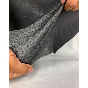 FabricEmpire 1/8'' Medium Density 60'' Wide Stretch Charcoal Foam for Arts and Crafts, Vinyl, Home & Automotive Upholstery Projects (Sold by Continuous Yard)