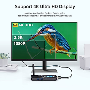 MeLE PCG02 Mini PC Stick Fanless Windows 11 Pro J4125 8GB/256GB, Mini Computer Stick HDMI 4K 2.4G/5G Wi-Fi 5 BT4.2 Gigabit Ethernet Micro PC on Business Industrial IoT Digital Signage