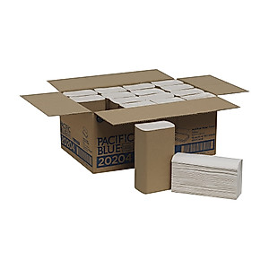 Pacific Blue Basic Multifold Paper Towels (Previously Branded Acclaim) by GP PRO (Georgia-Pacific), White, 20204, 250 Towels Per Pack, 16 Packs Per Case, (Case of 16 Packs, 250 per Pack)