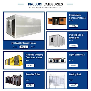 Container House Prefab Tiny House for Living Mini Modular Homes Foldable Container House Mobile Home Expandable Guest Homes Metal House Outdoor Shed 20ft 30ft 40ft