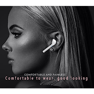 UCLL Wireless Headphones, Noise Canceling Bluetooth Headphones Stereo IPX5 Waterproof in-Ear Sports Bluetooth Headphones with Mini Charging Case and Built-in Microphon,for iPhone Android