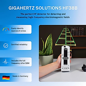 GIGAHERTZ SOLUTIONS HF38B RF Meter - 700MHz - 3.3GHz - 2 Year Warranty! Measures WiFi, Smart Meters, Cell Phones Etc.