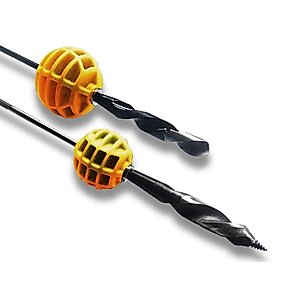 Rack-A-Tiers Bumper Balls - Drill Alignment Tool 1-1/2" and 2" Kit, Drill Bit Ball for Electricians, Flex Bit Bumper Ball, Flex Auger Ball (BB1520)
