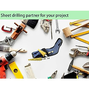 Step Drill Bit- 3 Pcs Step Drill Bits for Metal, Stepped Drill Bit Set for Plastic, Wood, Sheet Metal