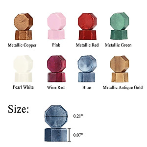 Yoption 360 Pcs Metallic Antique Gold Sealing Wax Beads Set for Wax Seal Stamp with Candles and Melting Spoon