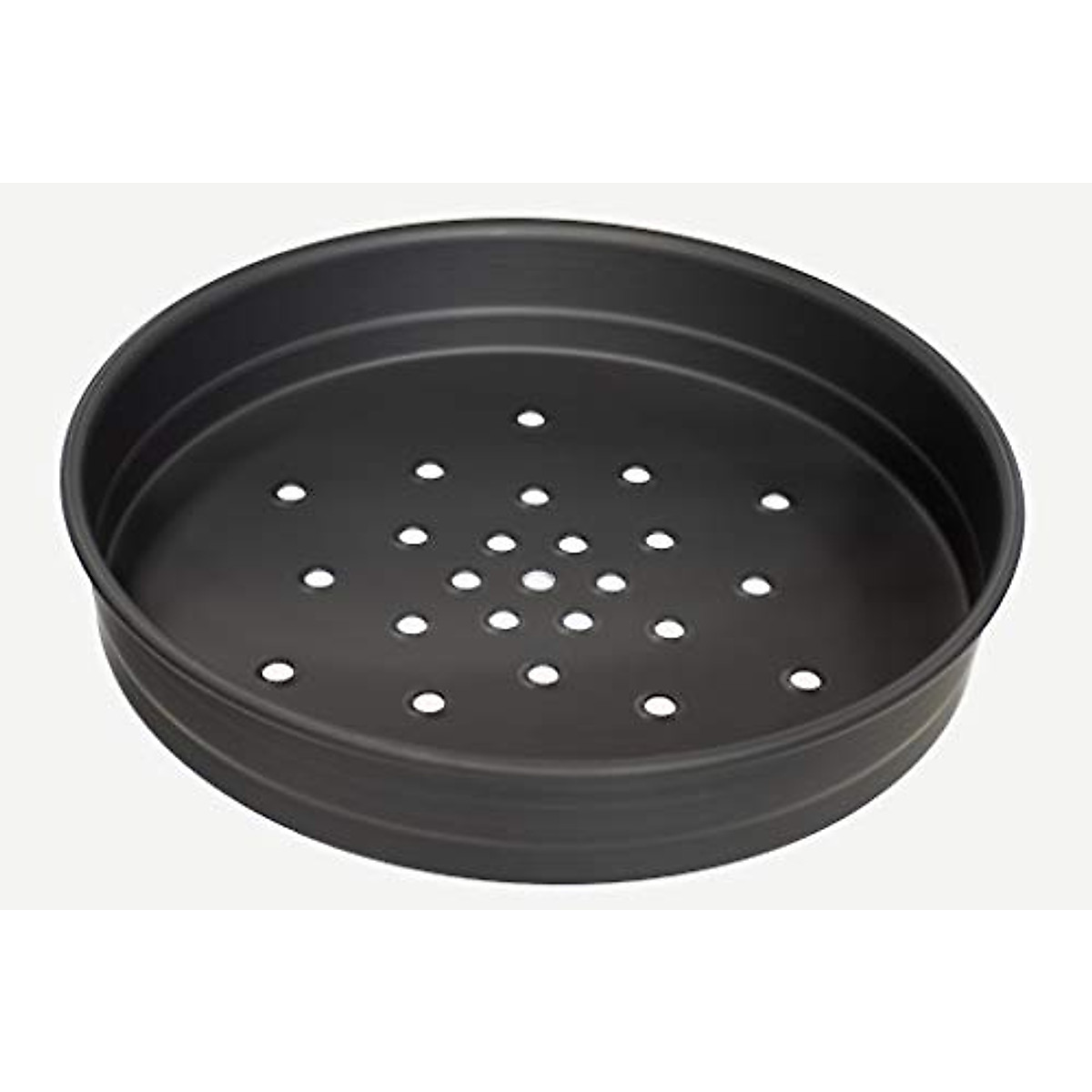 LloydPans Kitchenware USA Made Hard-Anodized 12 Inch Perforated Deep Dish Pizza Pan