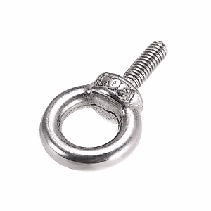 uxcell Lifting Eye Bolt M3 x 9mm Male Thread 304 Stainless Steel for Hanging, Pack of 10
