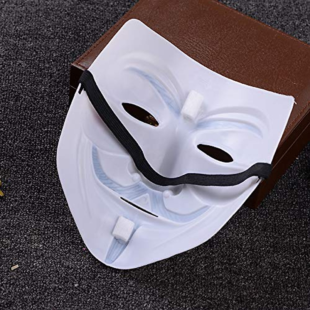 GUGELIVES Anonymous Guy Mask White