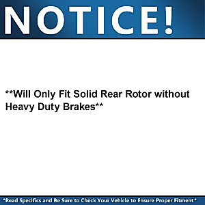 Detroit Axle - Brake Kit for Ford Explorer Flex Taurus Lincoln MKS MKT Brake Rotors and Ceramic Brakes Pads Replacement : 12.80" inch Front and 12.99 inch Rear Rotors